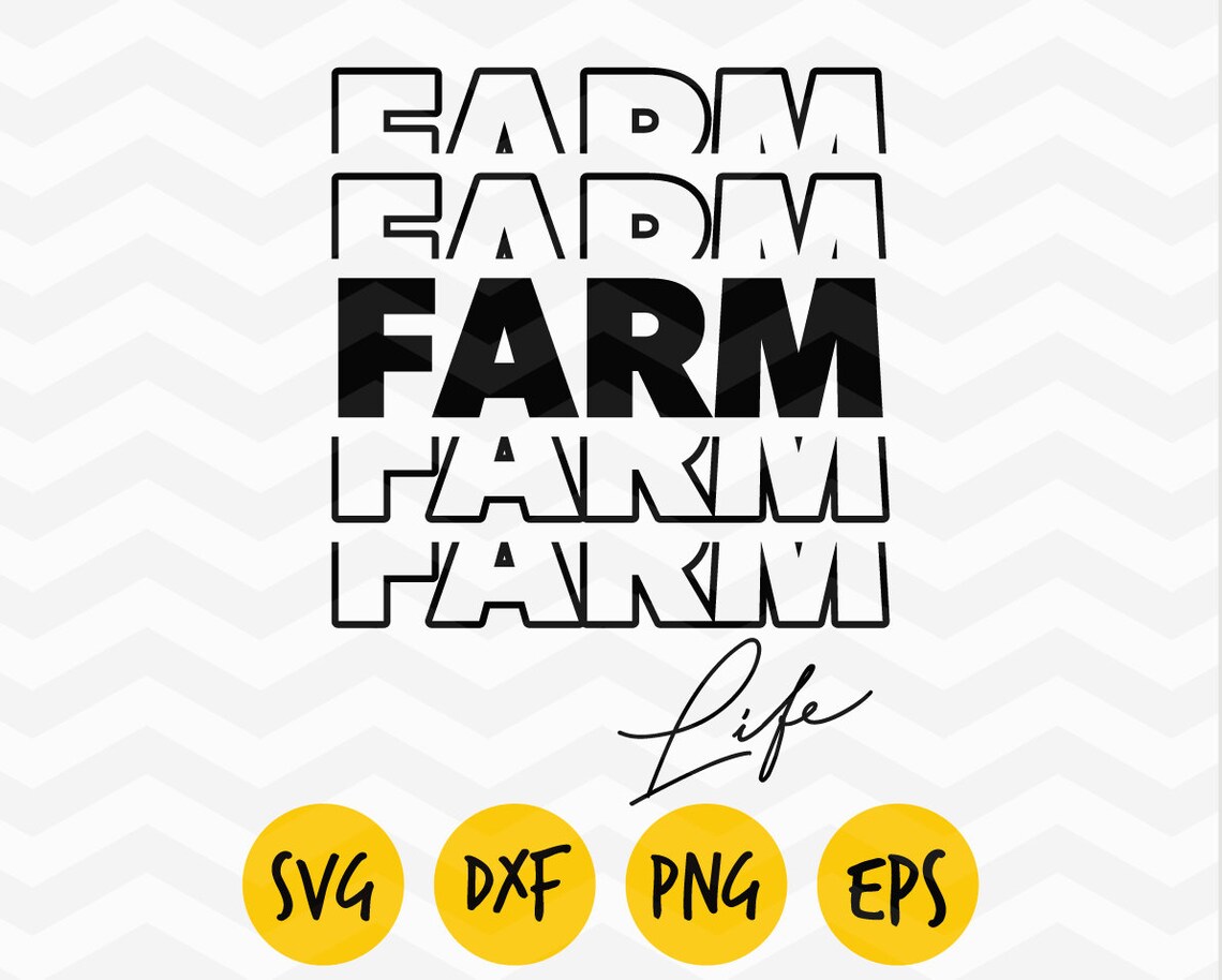 Farm Svg Farm Life Svg Farm Silhouette Svg Farm Retro Png | Etsy