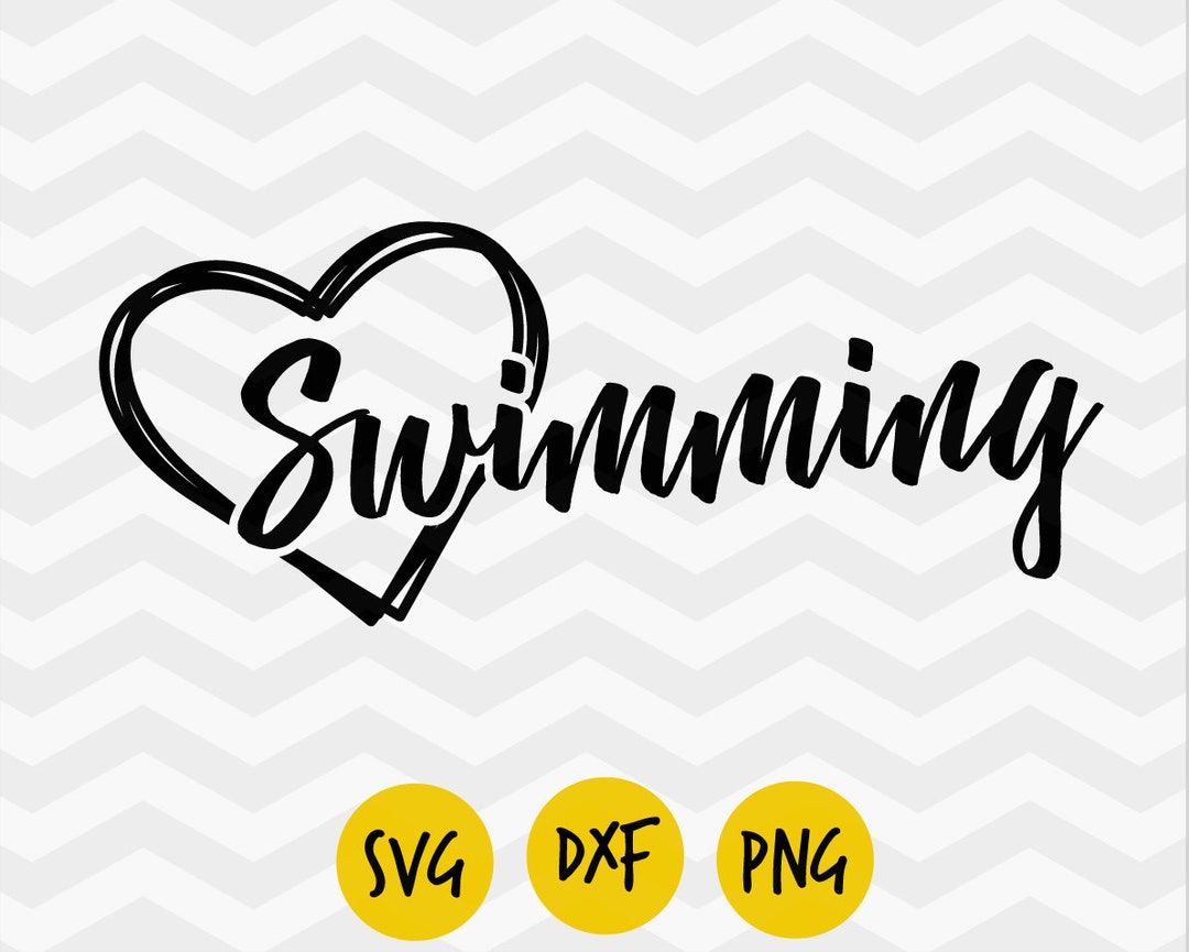 Swimming Svg, Swimming Heart Svg, Swimming Pride, I Love Swimming ...