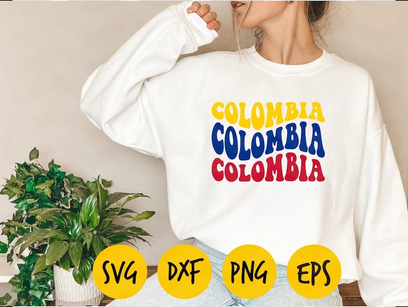 Colombia Svg Colombia Groovy Svg Colombia Flagcolombia Love - Etsy