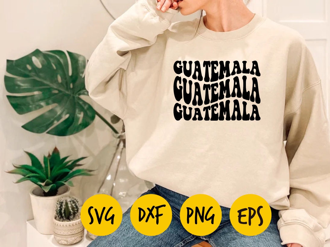 Guatemala Svg, Guatemala Groovy Svg, Guatemala Flag,guatemala Love Svg ...