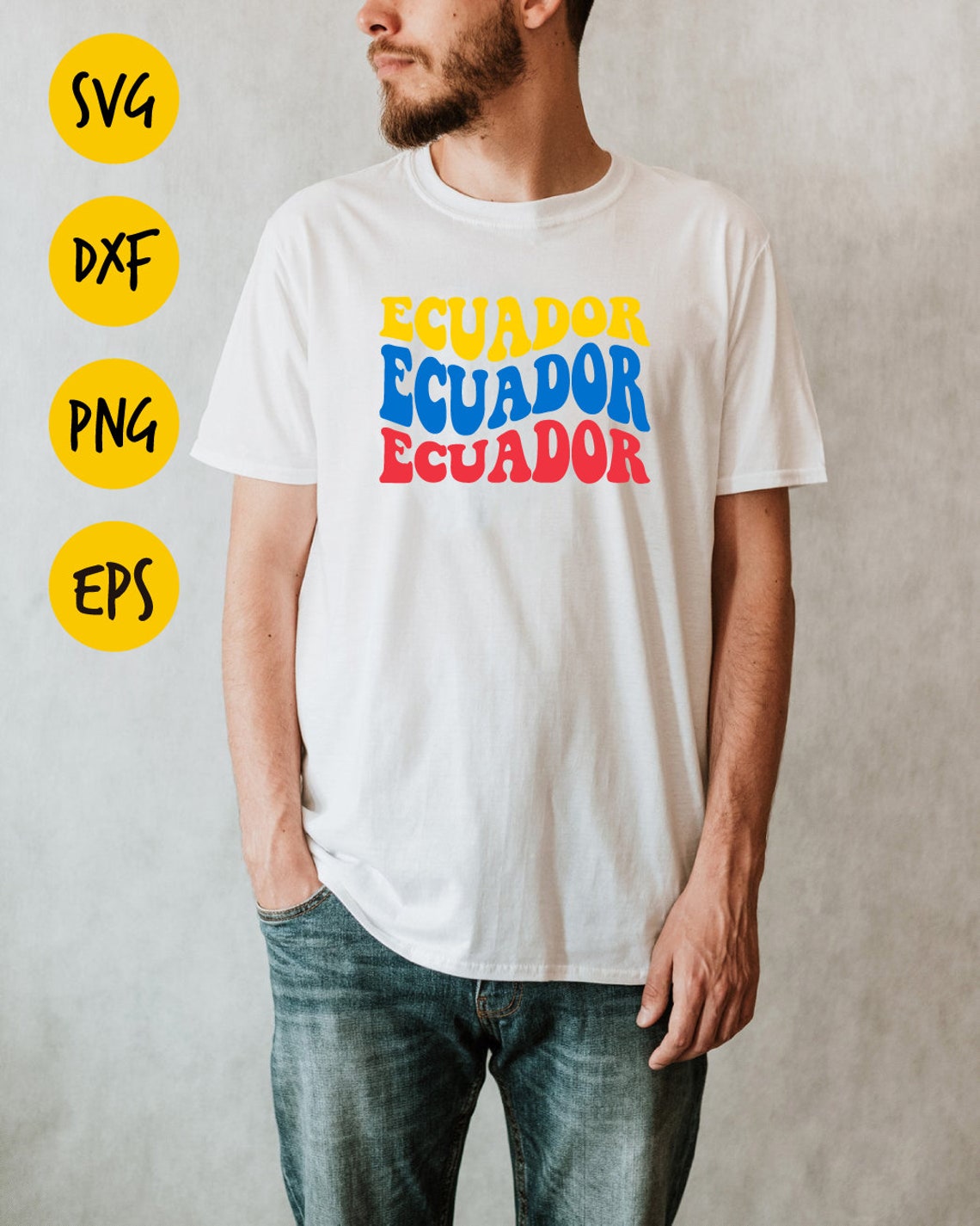 Ecuador Svg Ecuador Groovy Svg Ecuador Flagecuador Love - Etsy