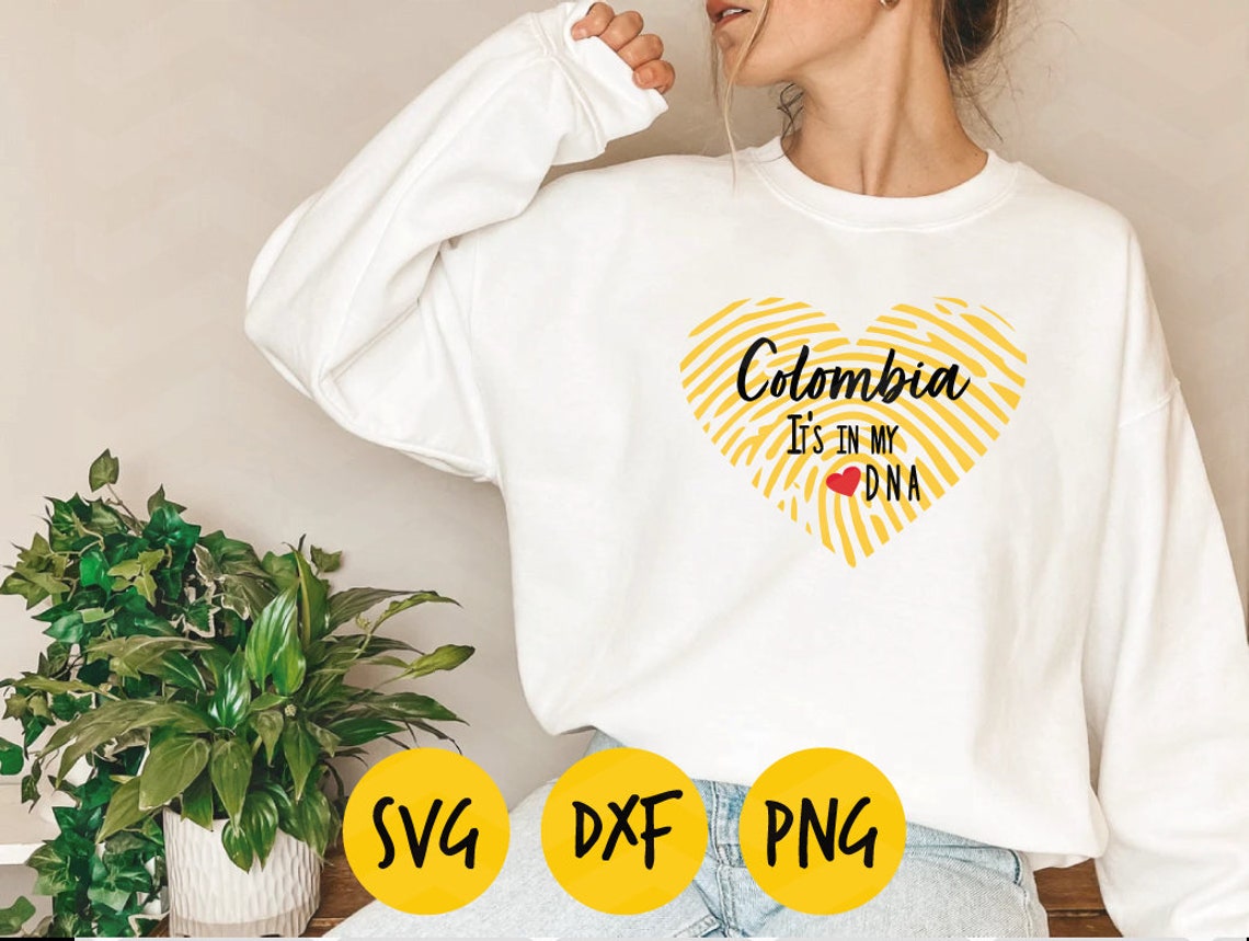 Colombia Svg Colombia It's in My DNA Svg Colombia - Etsy