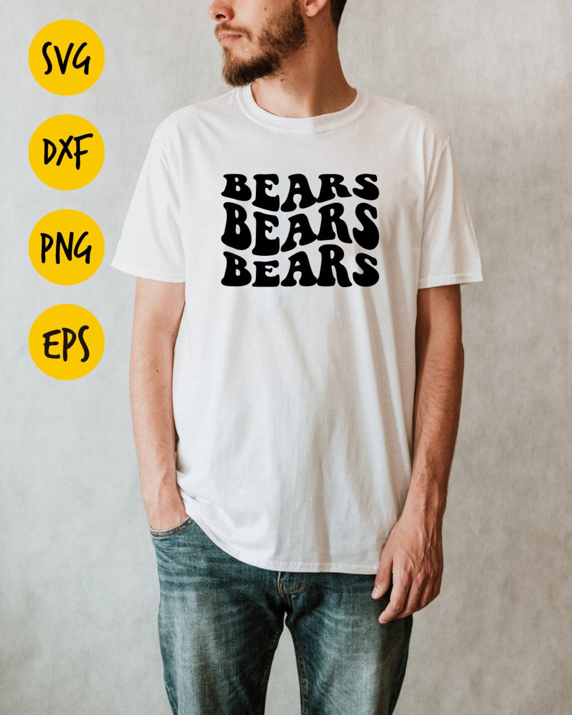 Bears Svg Bears Retro Groovy Bears Png Bears Heart Svg I - Etsy