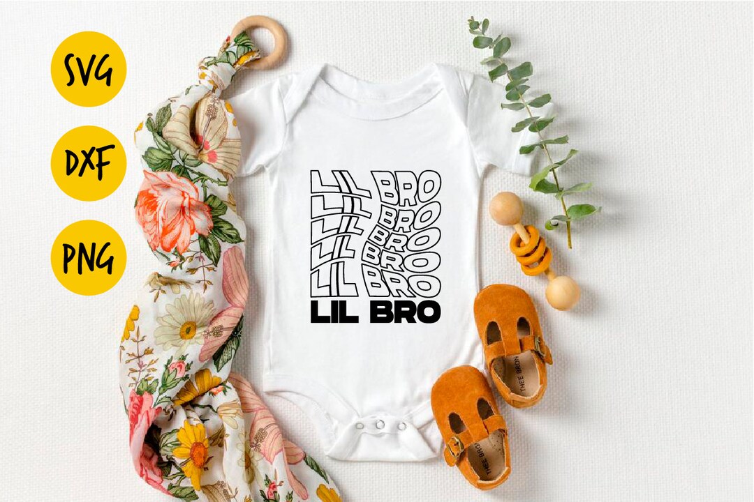 Lil Bro Svg Lil Bro Template Svg Dxf Little Bro Png Lil - Etsy