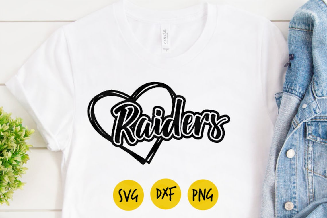 Raiders Svg Raiders Heart Svg Raiders Pride I Love Raiders - Etsy