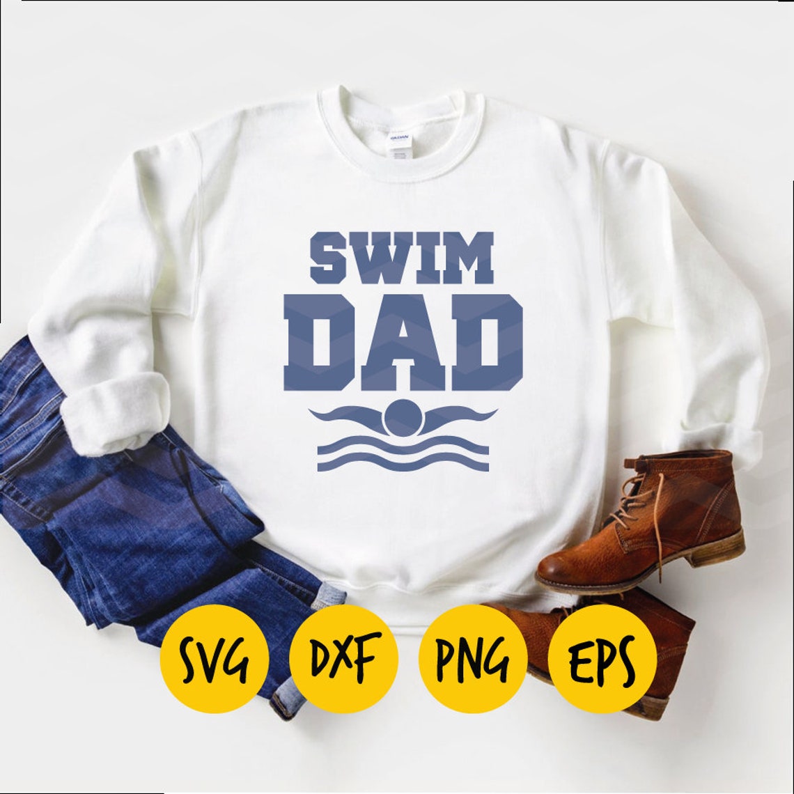 Swimming Svg Swim Dad Svg Swimming Silhouette Svg Swimming - Etsy