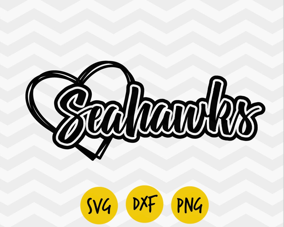 Seahawks Svg, Seahawks Heart Svg, Seahawk Png, I Love Seahawks, Bird ...