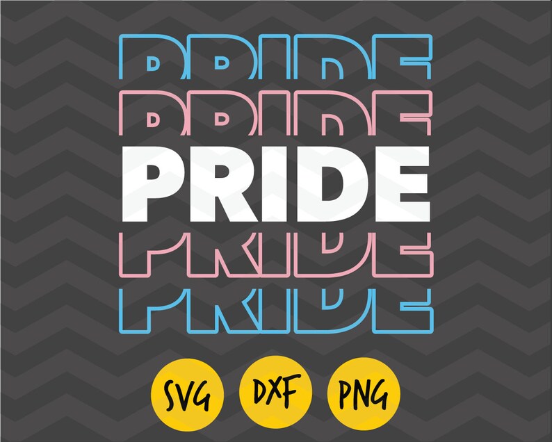 Pride Svg Trans Flag Svg Pride Flag Silhouette Svg Trans - Etsy