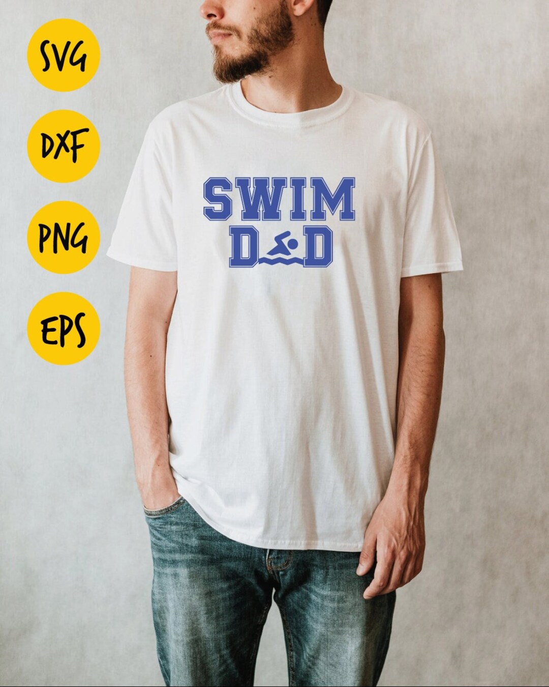 Swimming Svg, Swim Dad Svg, Swimming Silhouette Svg, Swimming Retro Png ...