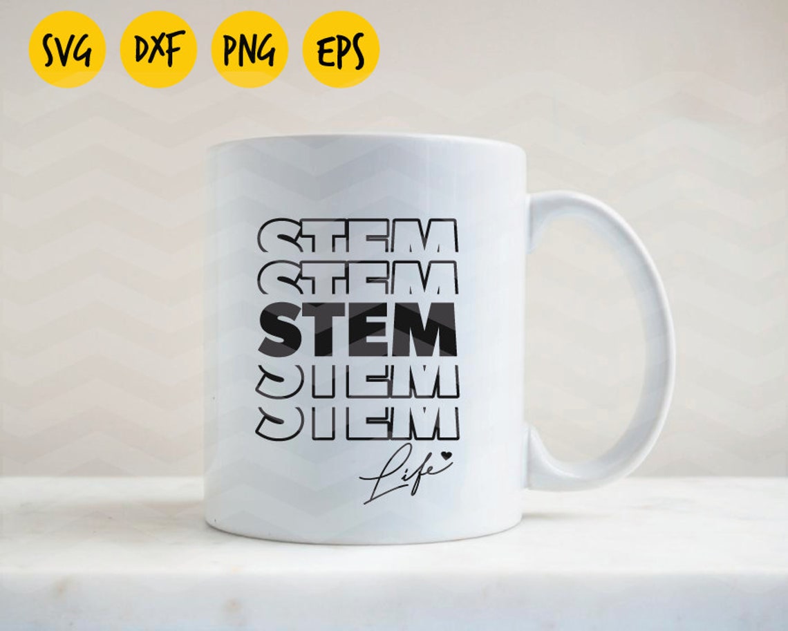 STEM Svg Stem Life Svg Stem Silhouette Svg Stem Retro Png | Etsy