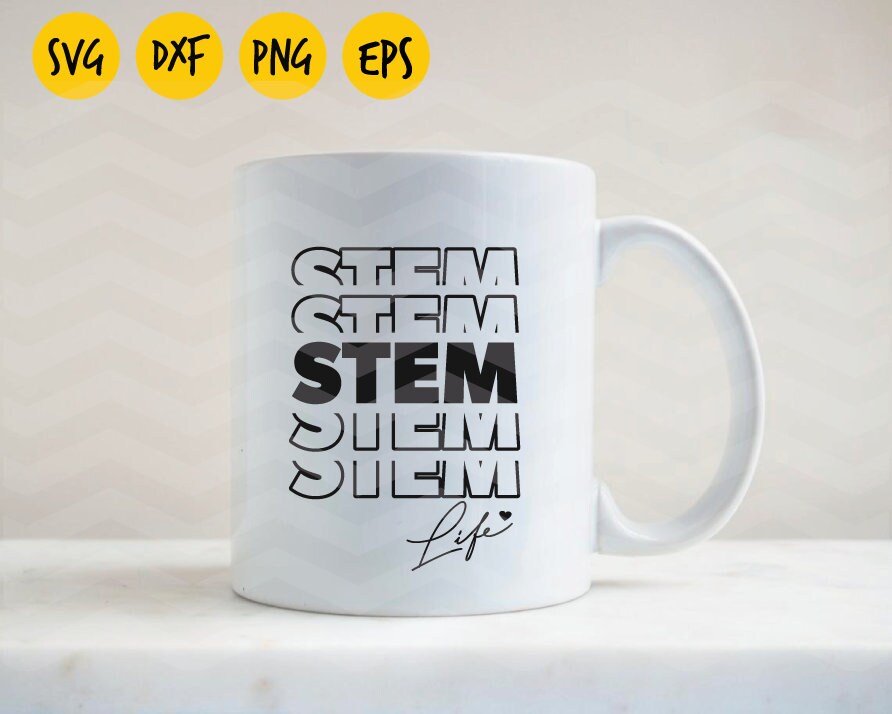 STEM Svg Stem Life Svg Stem Silhouette Svg Stem Retro Png - Etsy