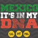 Mexico Svg Mexico It's in My DNA Svg Viva Mexico Mexico - Etsy