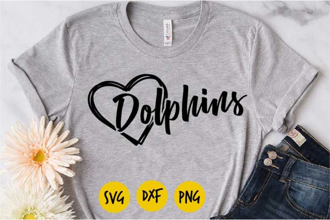 Dolphins Svg Dolphins Heart Svg Dolphins Pride I Love - Etsy