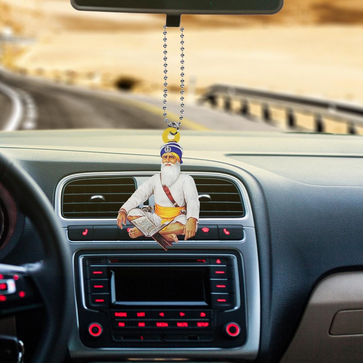 Baba Deep Singh Ji Car Hanging | Sikh Rearview Mirror Decor | Punjabi ...