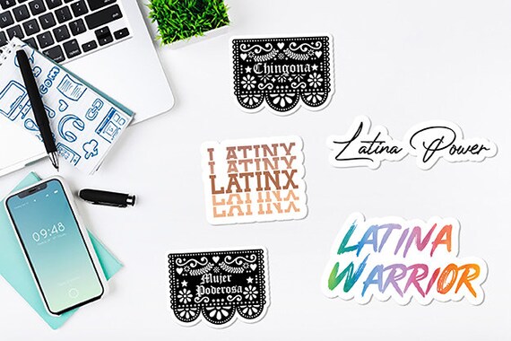 Latinx Sticker Bundle Latina Warrior Latina Power Latinx | Etsy