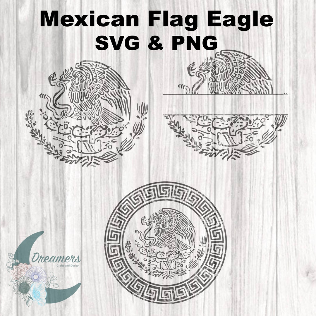Mexican Flag Eagle SVG | Mexico | Mexican Eagle | SVG & PNG File ...
