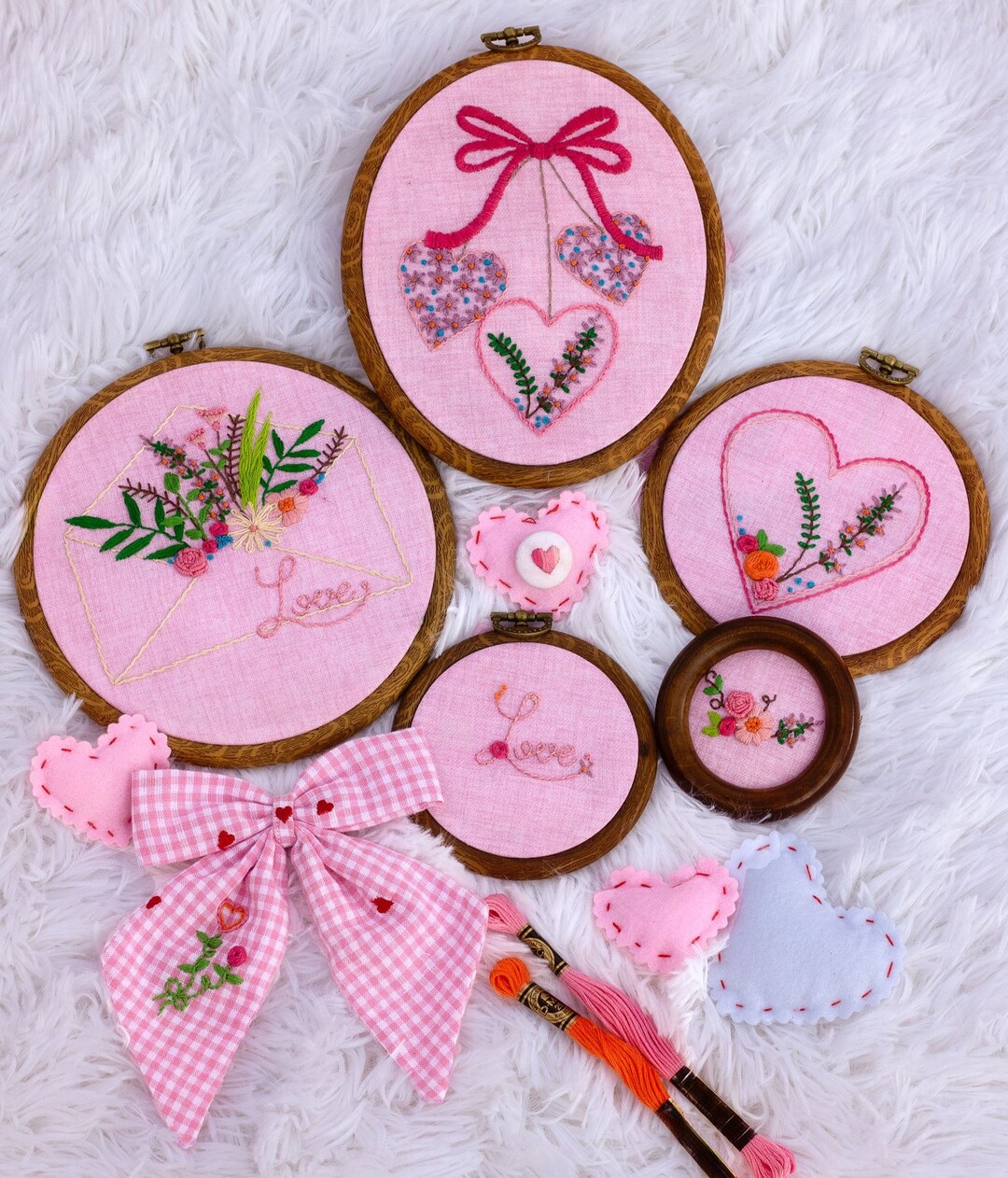 Begonia Valentines Hand Embroidery PDF Pattern - Etsy