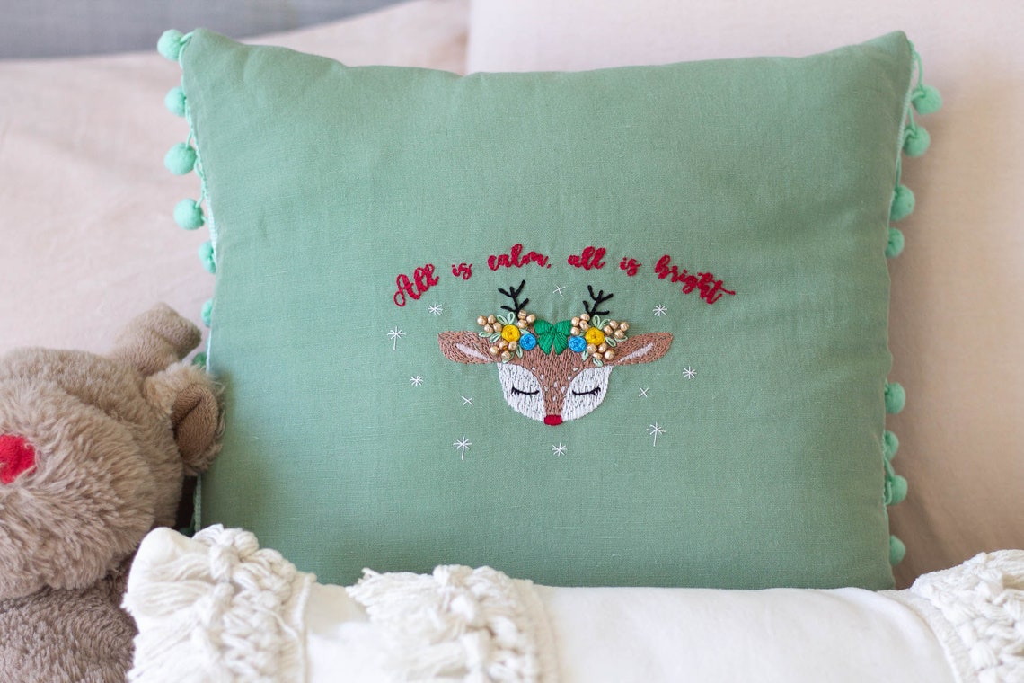 Winterberry Embroidery Pattern PDF Download Christmas - Etsy