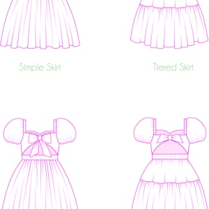 Willow Dress PDF Sewing Pattern Sizes 1-14 - Etsy
