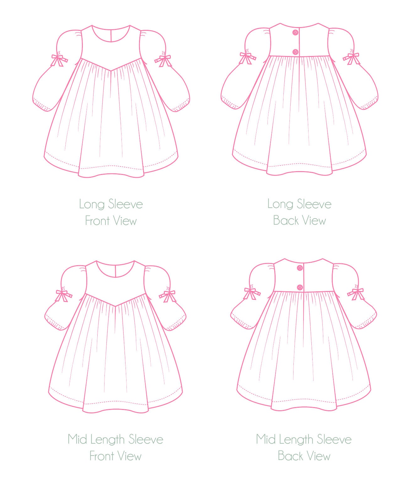 Penny Dress PDF Sewing Pattern Sizes 1-14 - Etsy