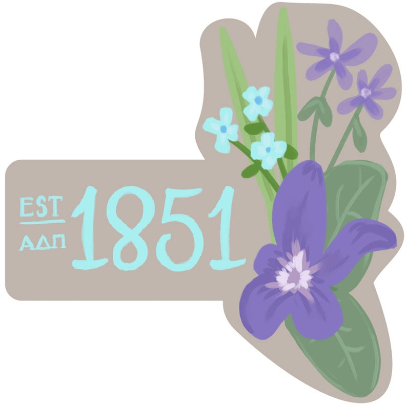 Alpha Delta Pi Sticker Pack | Vinyl Sorority Stickers | Adpi Stickers ...