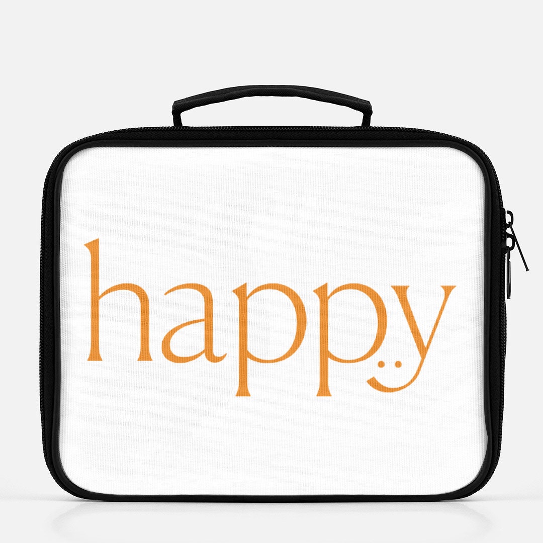 Happy Lunch Box Orange I Happy Face Lunch Container | Happy Clear Lunch ...