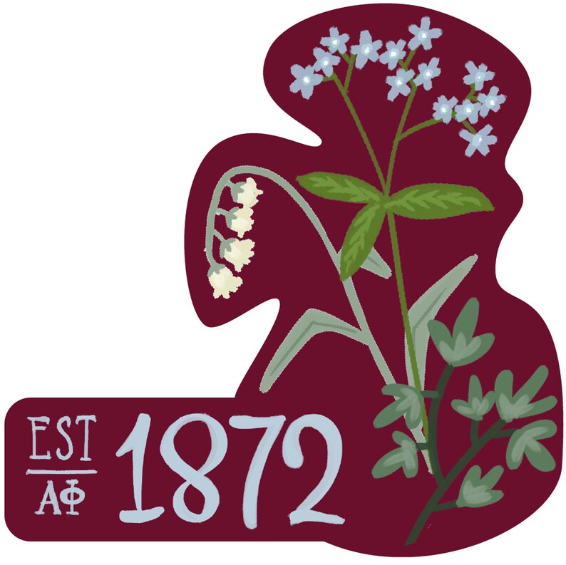 Alpha Phi Sticker Pack Vinyl Sorority Stickers Alpha Phi Stickers Aphi ...