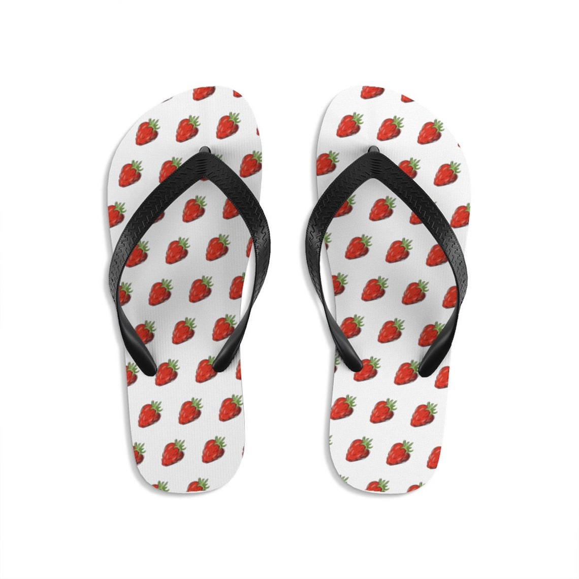 Strawberry Pattern Flip-flop Sandals Strawberry Flip Flops - Etsy