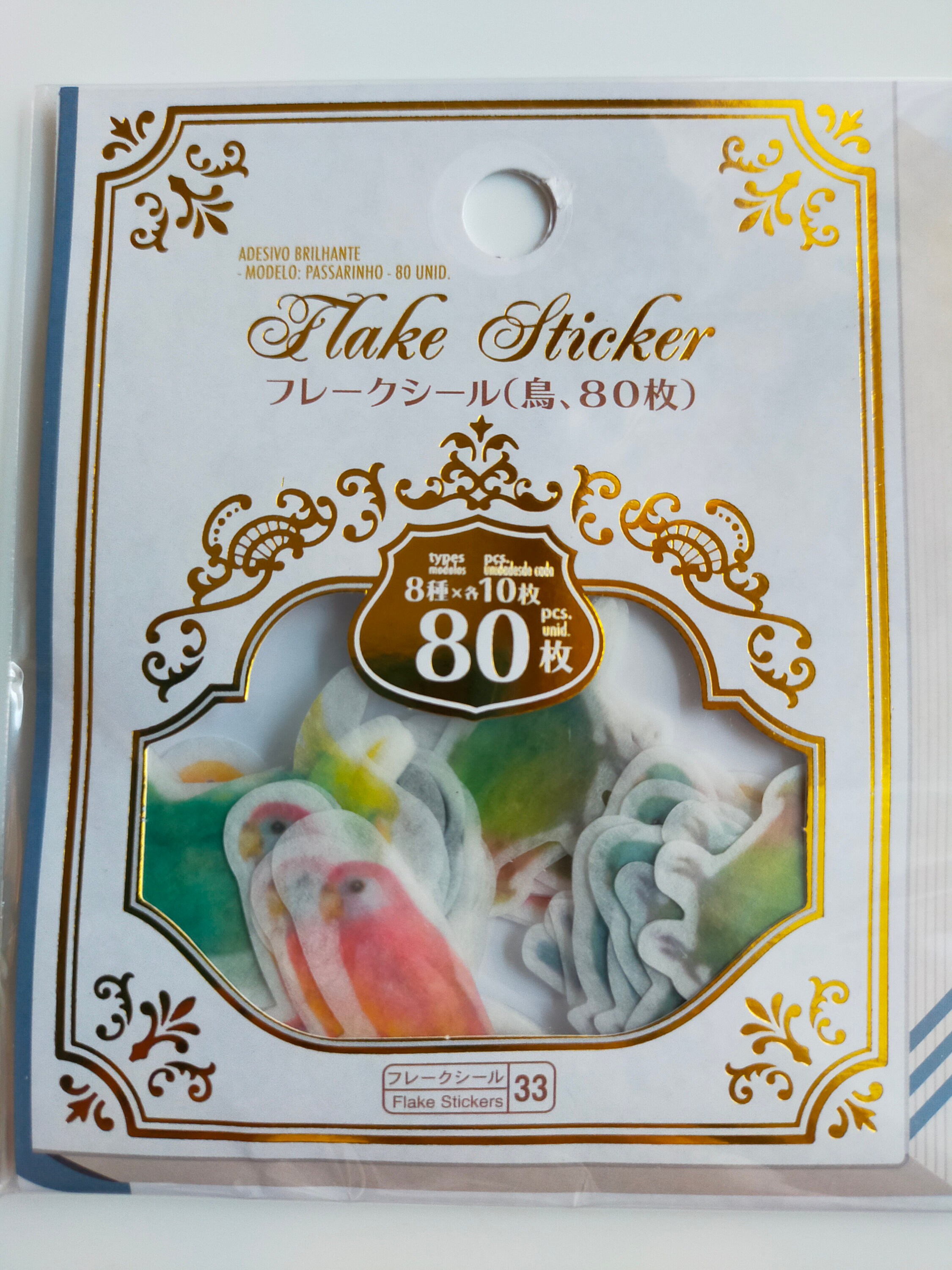 Flake Sticker 8designs10piecesdaiso Sticker_ Cat /dog /bird - Etsy