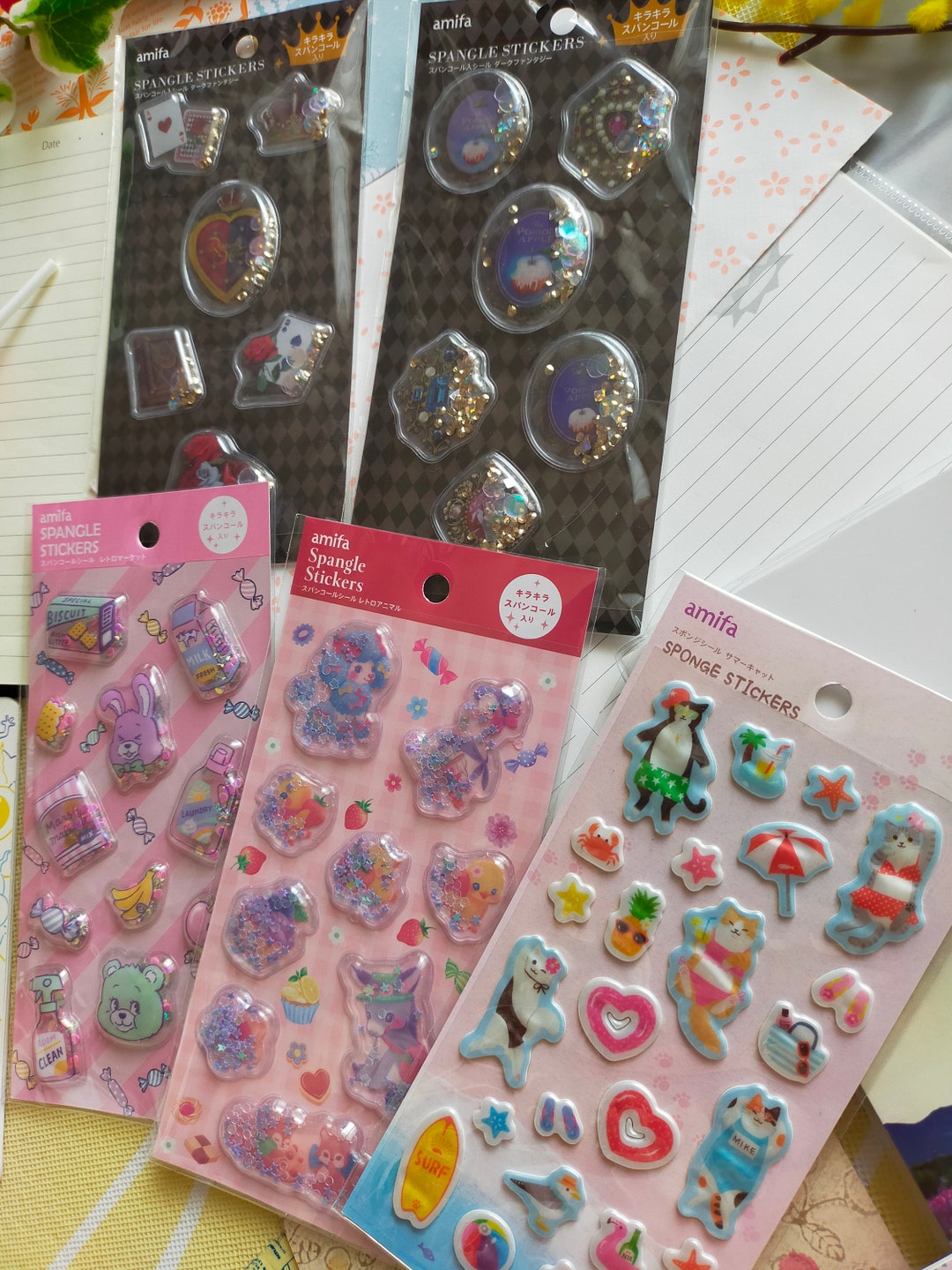 Amifa Sticker 3D ,sequin Queens Heart /sequin Poison Apple /sequin ...