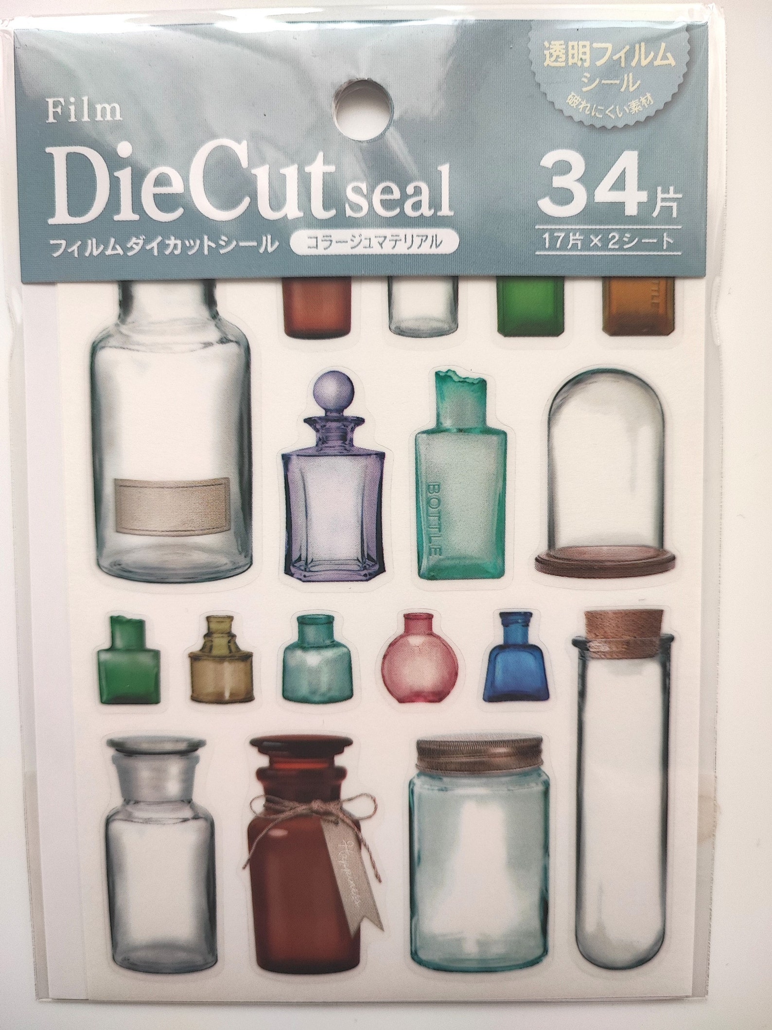 Transparent Film Die Cut Seal ,kyowa_marine Life 50p /collage Material ...