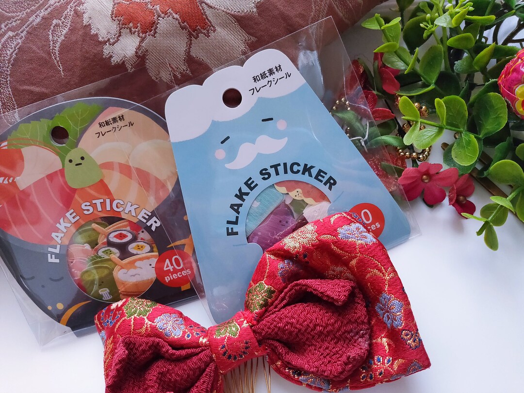 Flake Sticker Japanese Paper 10designs*4pieces,gaia_sushi/mt Fuji - Etsy