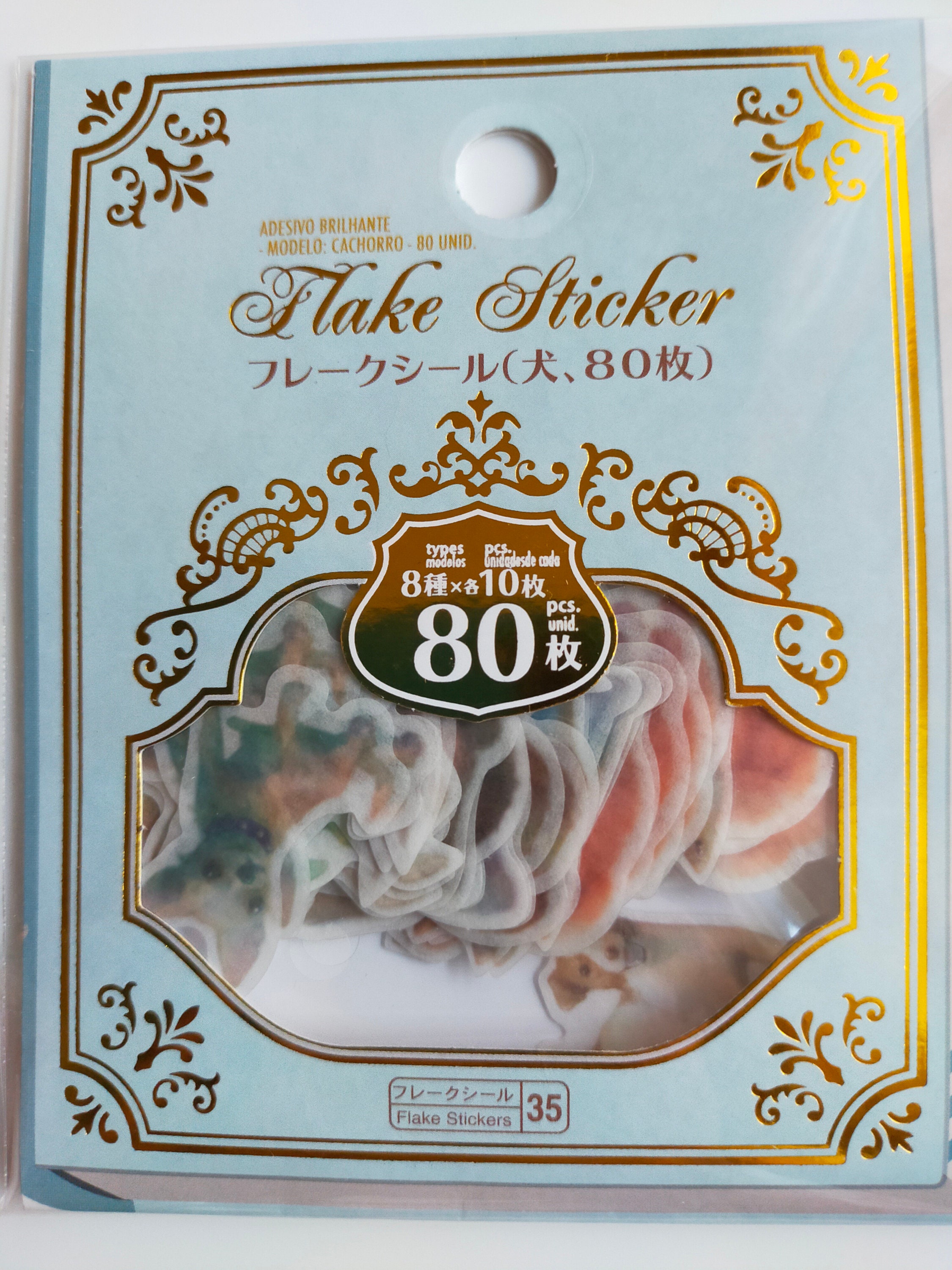 Flake Sticker 8designs10piecesdaiso Sticker_ Cat /dog /bird - Etsy