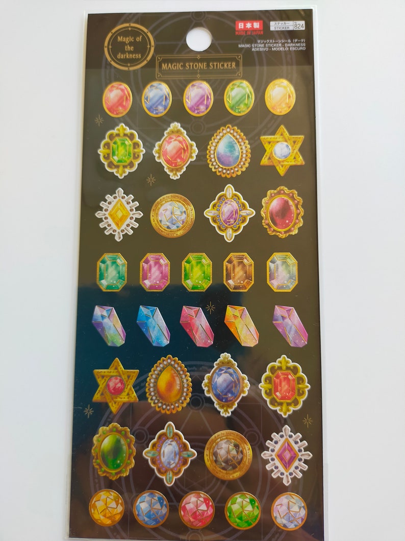Magic Stone daiso Sticker_twinkle Heart /twinkle Star /white - Etsy