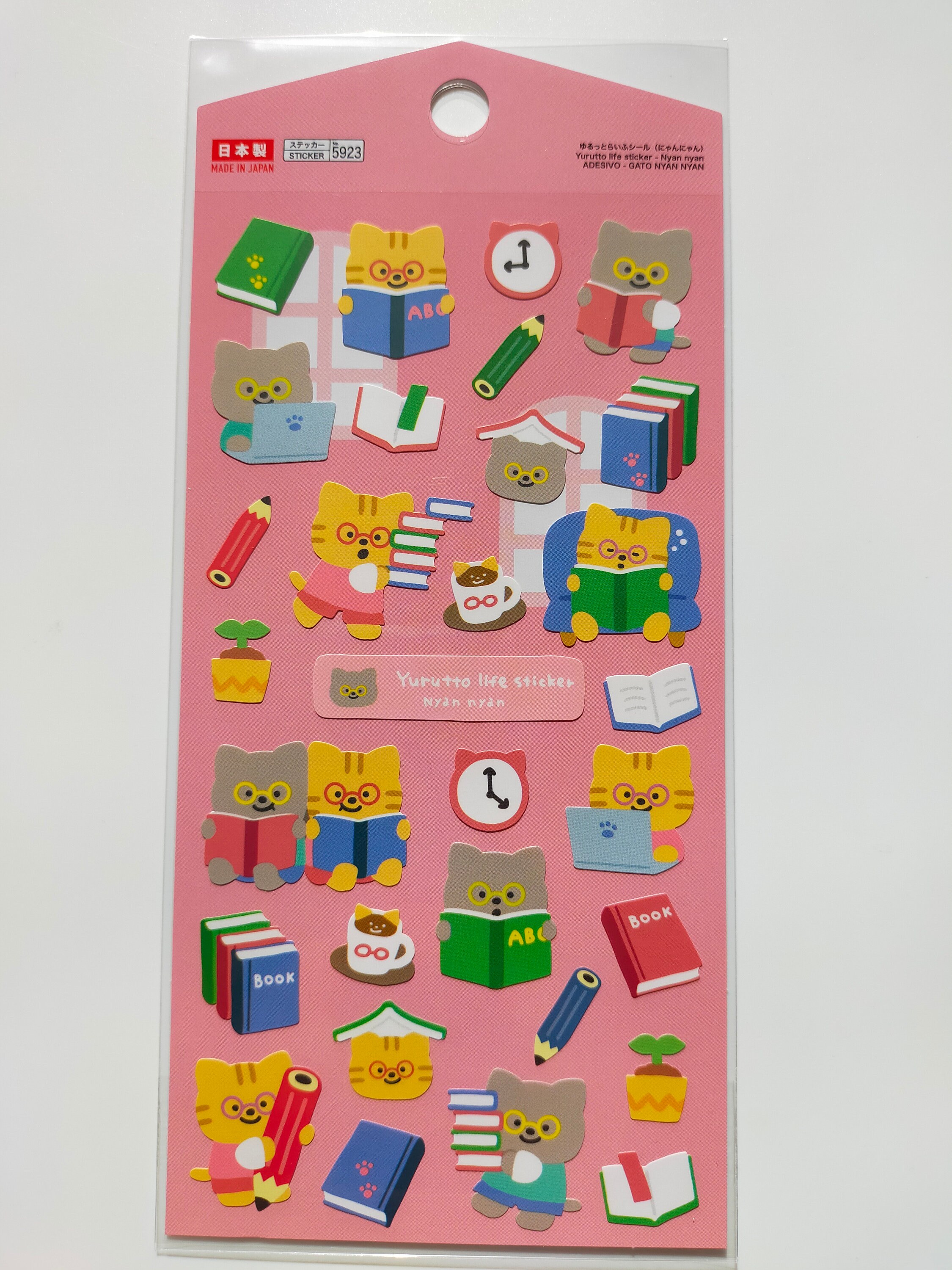 Loose Life Stickers ,daiso Sticker_ Bear Red /cat Pink /dog Orange ...