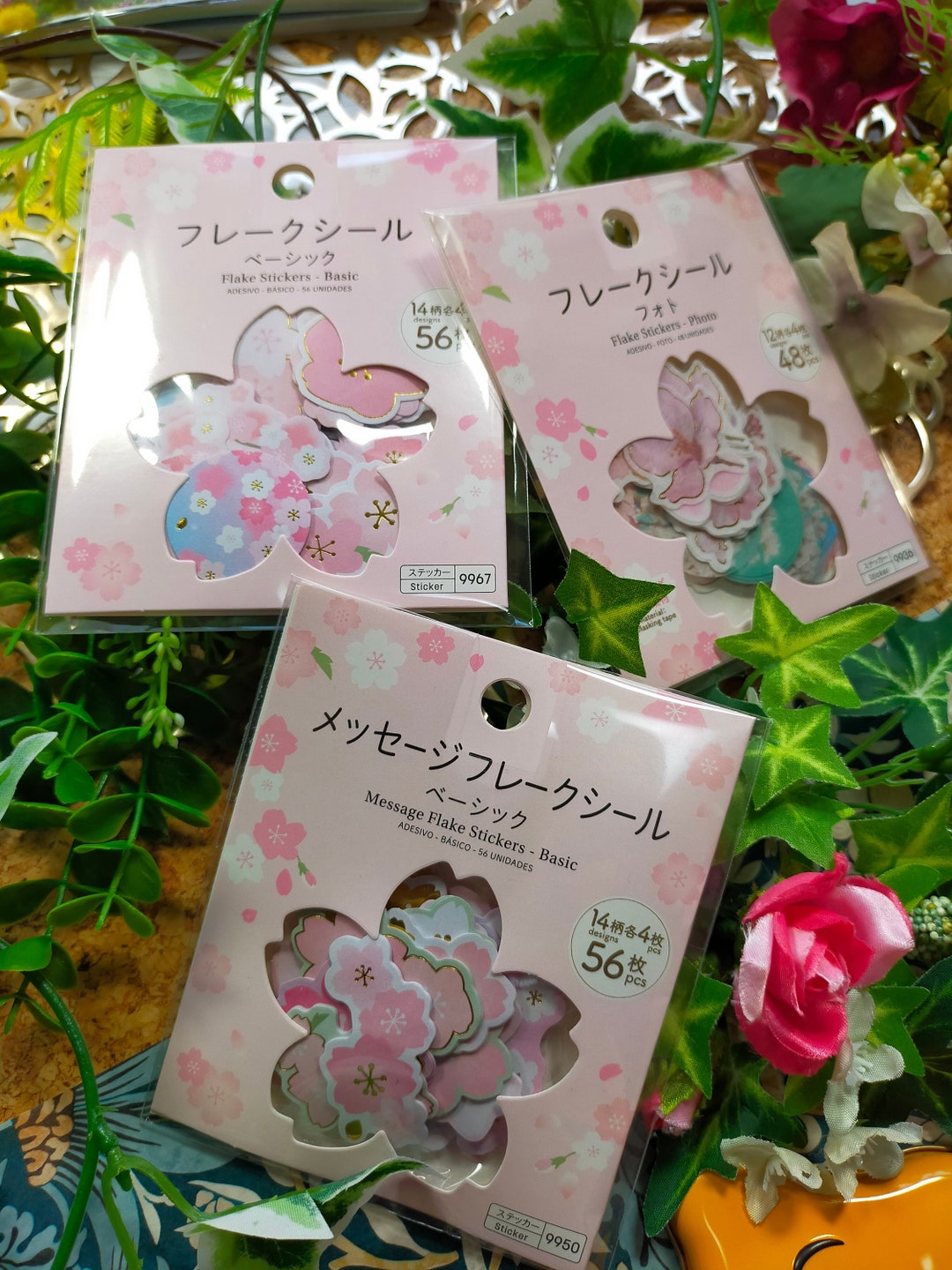 Sakura Flake Stickers,daiso _1 / 2 / 3 - Etsy