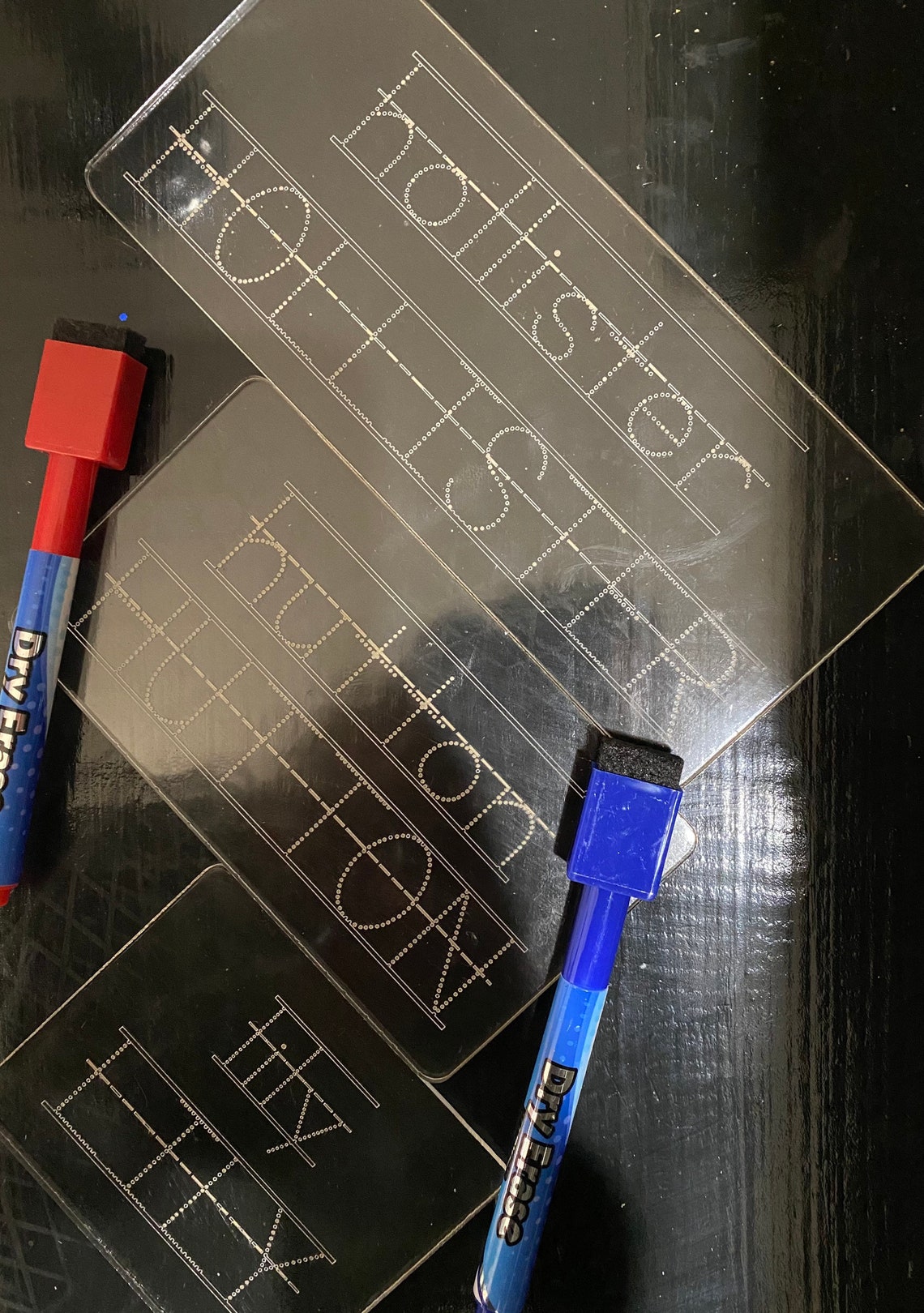 Laser engraved acrylic name plate traceable learning to | Etsy