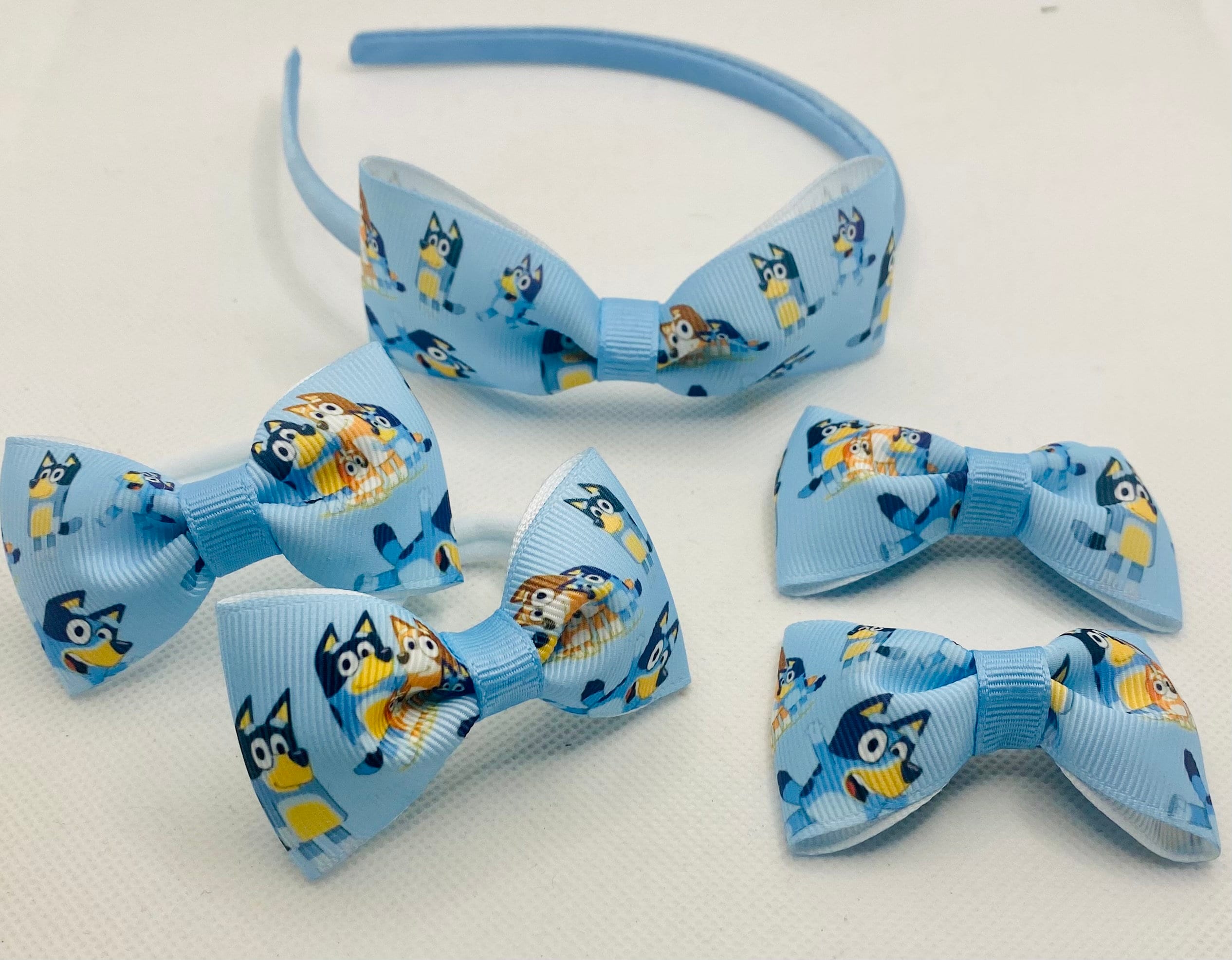 Handmade Bluey and Bingo Hair Accessories - Etsy
