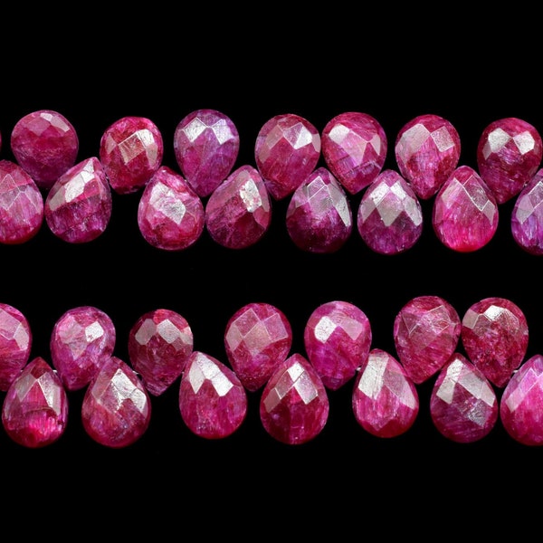 Natural Ruby Beads - Etsy