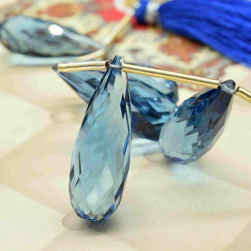 Quartz Drop Teardrop Beads - Etsy
