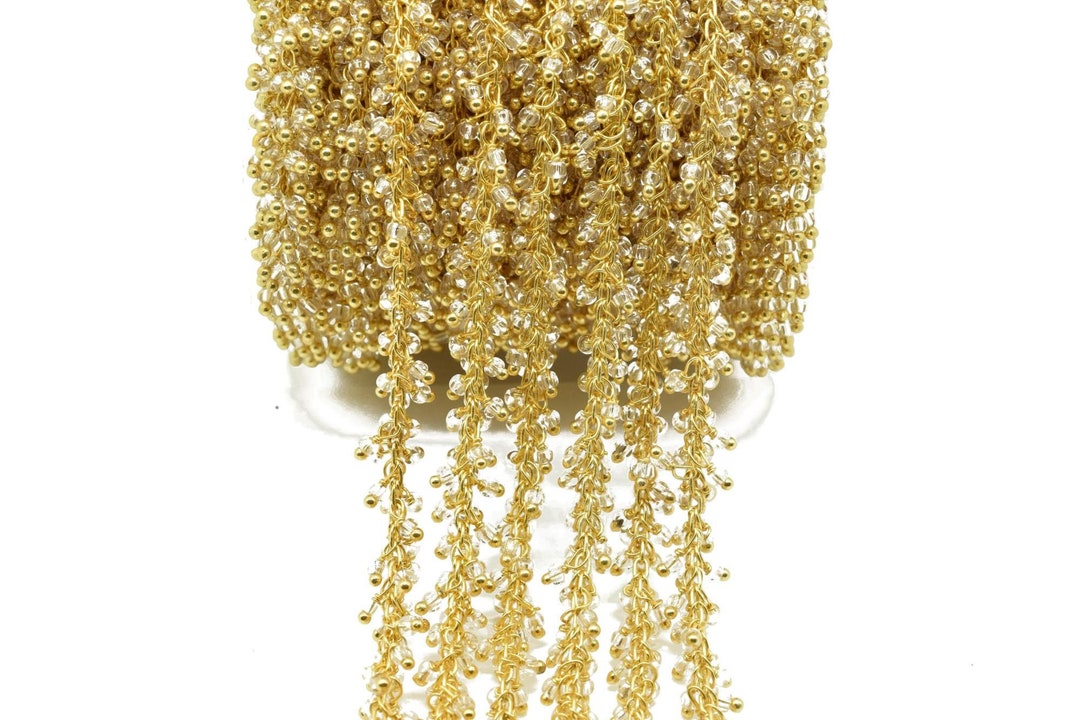 Crystal 2mm Cluster Chain,crystal Dangling Chain,crystal Cluster Chain ...