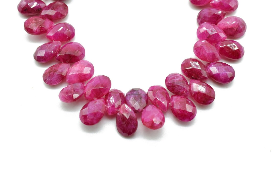 Natural Ruby Teardrop 7x10mm Briolettes,ruby Drilled Briolette,super ...