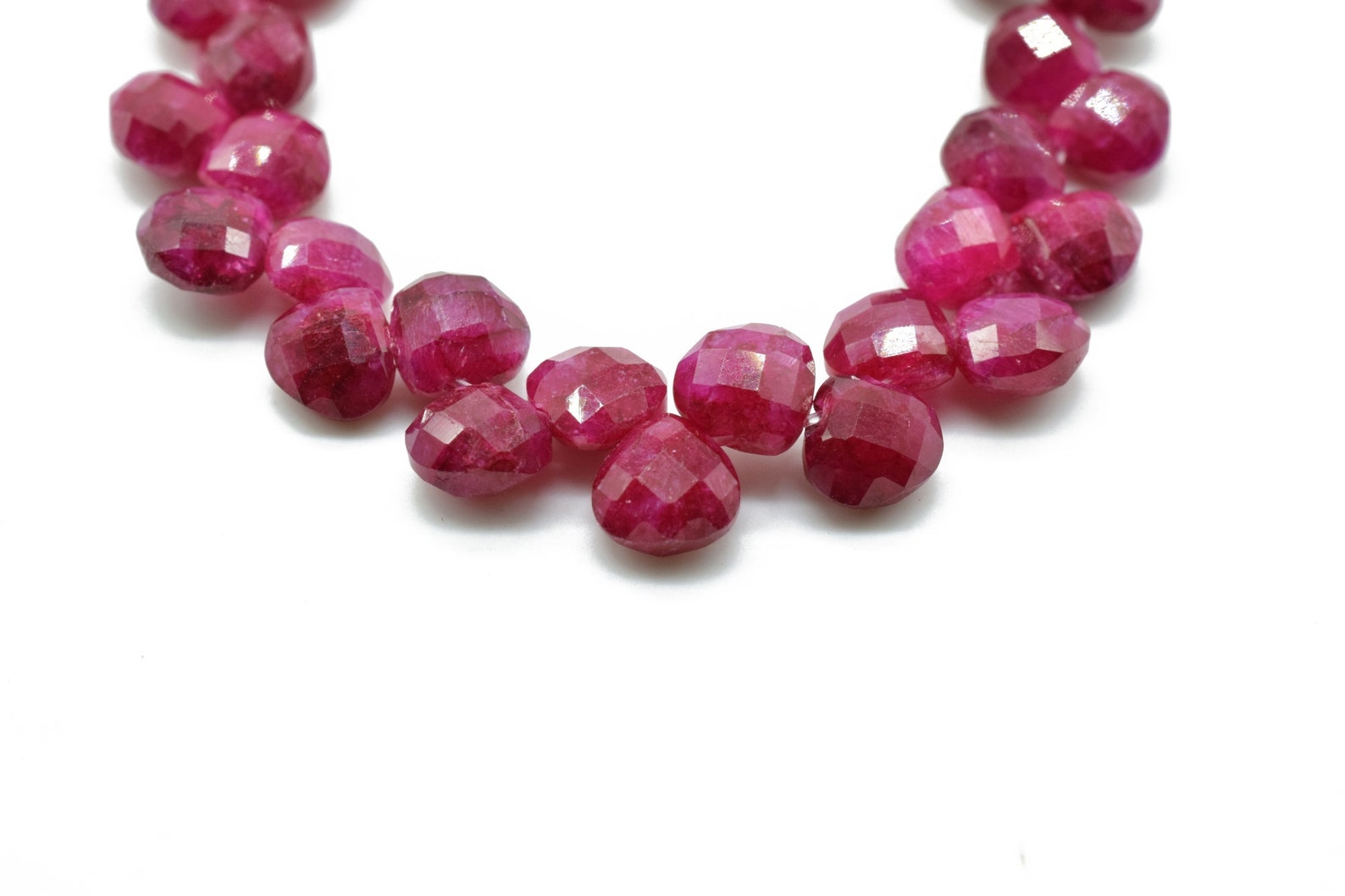 Natural Ruby Heart Shape 6mm Briolettes,jewelry Making Supplies,craft ...