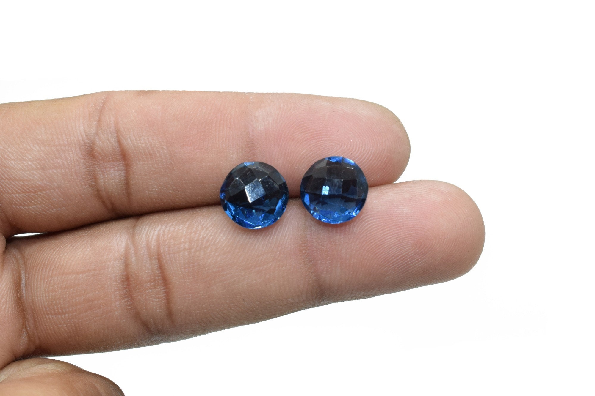 Iolite Quartz 10mm Coin Faceted BeadsIolite Coins Shape | Etsy