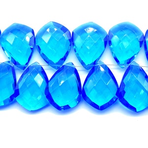 London Blue Topaz Pear 10x20mm Briolettes,blue Topaz Briolettes,,blue ...