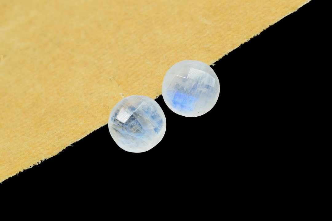 Moonstone 10mm Coin Faceted Beads,rainbow Moonstone Coins Shape ...