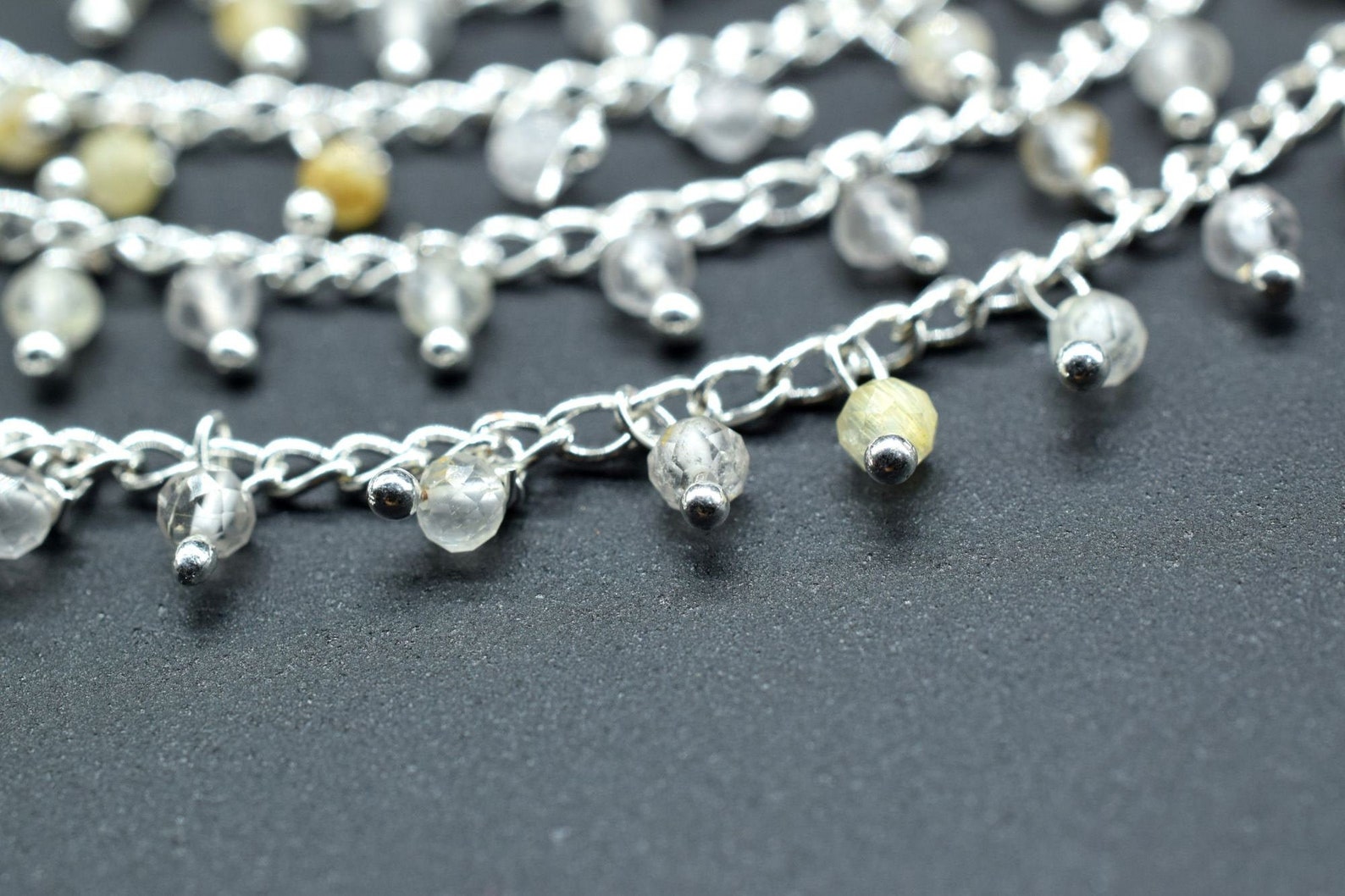 Golden Rutile Cluster Rosary,bulk Rosary Roll,wire Wrapped Beads Rosary ...