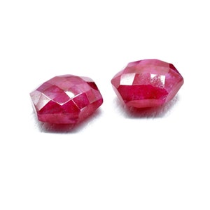 Natural Ruby Gemstone Hexagon Beads,genuine Ruby Briolette,ruby Faceted ...