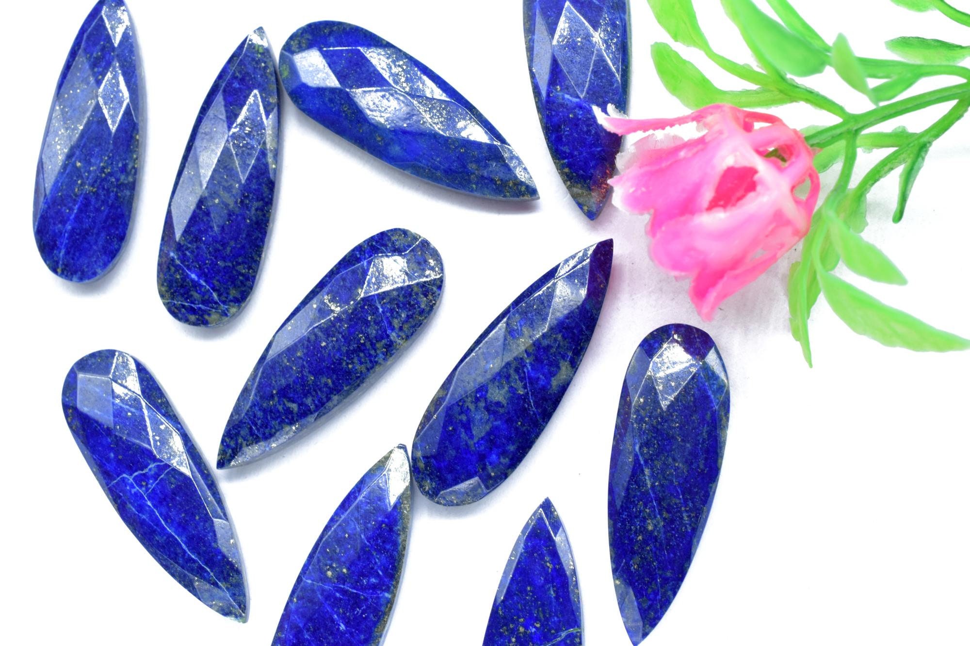 Lapis Lazuli Long Tear Drop 10x30mm Brioletteslapis Lazuli - Etsy