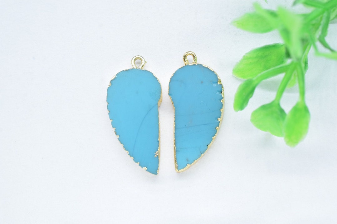 Turquoise Angel Wings Pendant,handmade Pendant,wing Pendants Charms ...